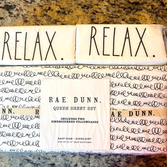 Rae Dunn | Bedding | Rae Dunn Queen Sheet Set Rare 22 Collection | Poshmark